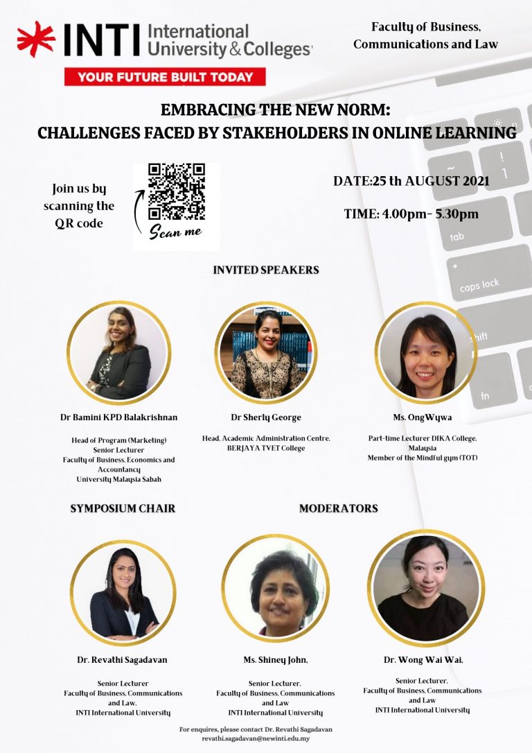 EMBRACING THE NEW NORM CHALLENGES FACED BY STAKEHOLDERS IN ONLINE ...