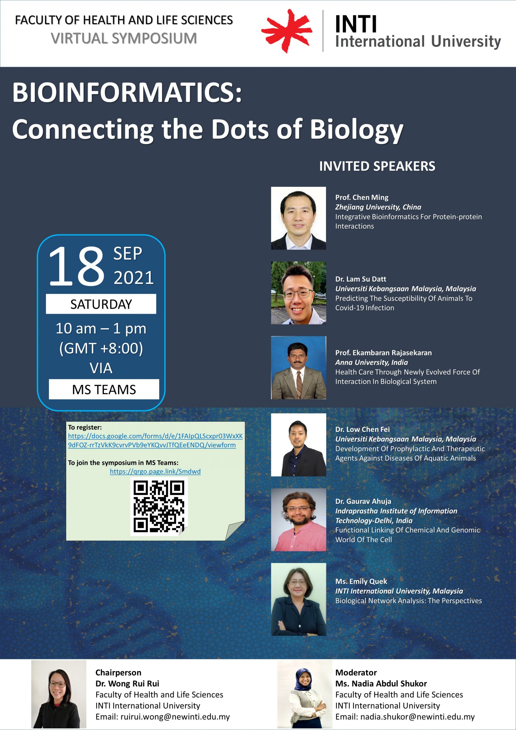 Bioinformatics symposium poster - INTI International University & Colleges
