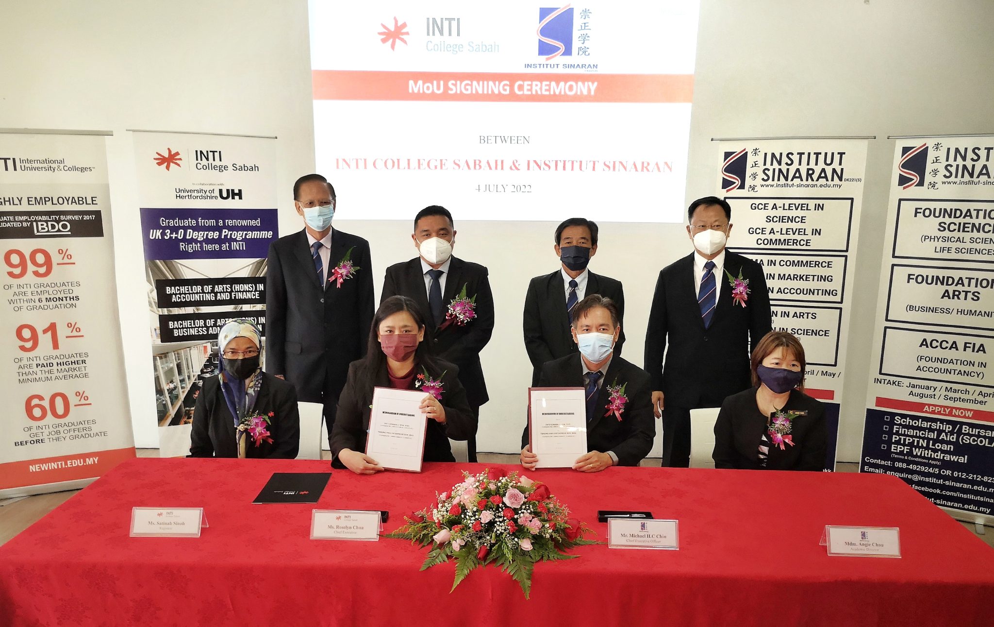 Memorandum of Understanding (MoU) Between INTI College Sabah And ...